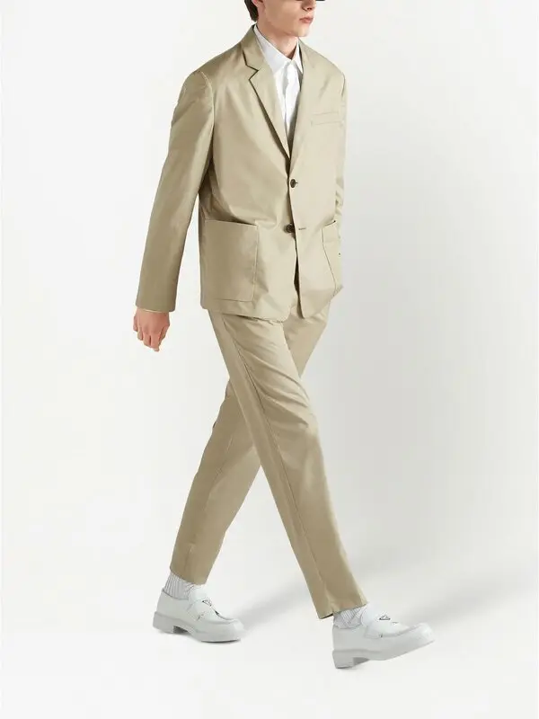 Prada Single-breasted Cotton Blazer