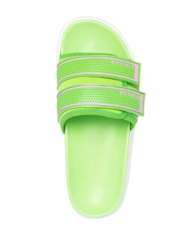 LE SILLA Poolside Platform Sandals - Green