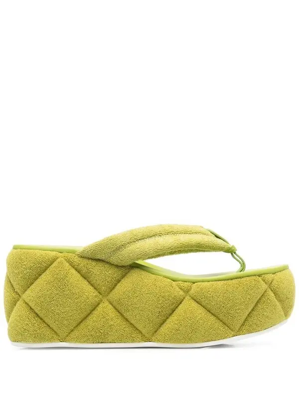 LE SILLA Square Wedge Sandals