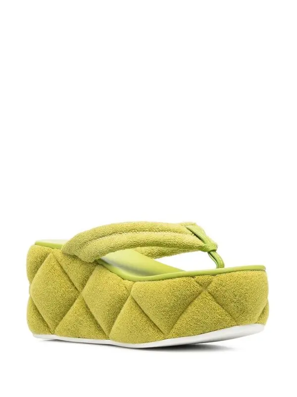 LE SILLA Square Wedge Sandals