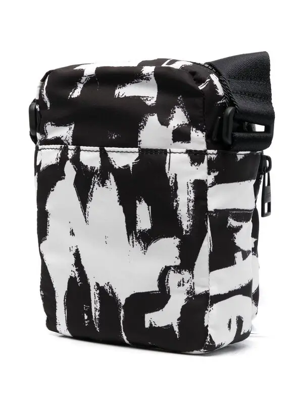 Alexander McQueen Graffiti Print Messenger Bag