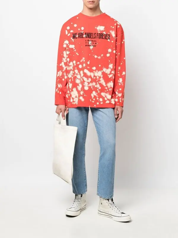 VISION OF SUPER Patch-detail Slim-cut Jeans