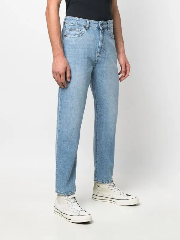 VISION OF SUPER Patch-detail Slim-cut Jeans