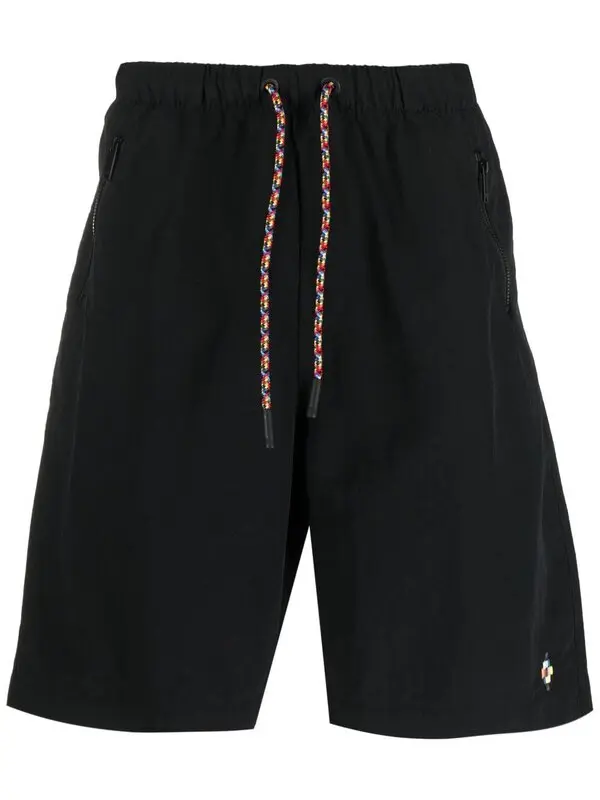 COUNTY OF MILAN Marcelo Burlon Logo-embroidered Track Shorts