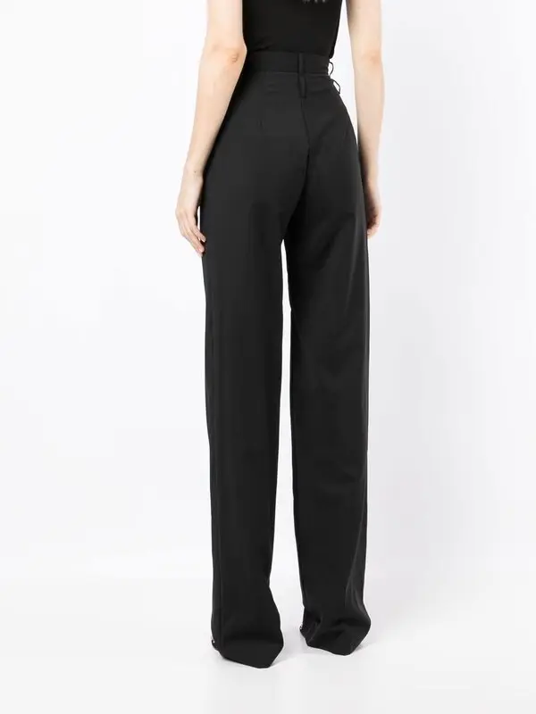 ACT Nº1 High-waist Pleated Wool Trousers