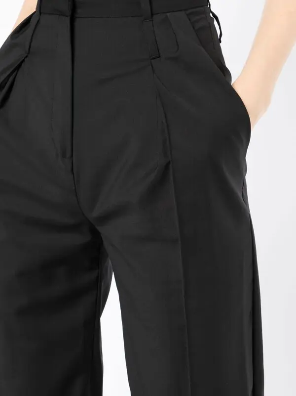 ACT Nº1 High-waist Pleated Wool Trousers