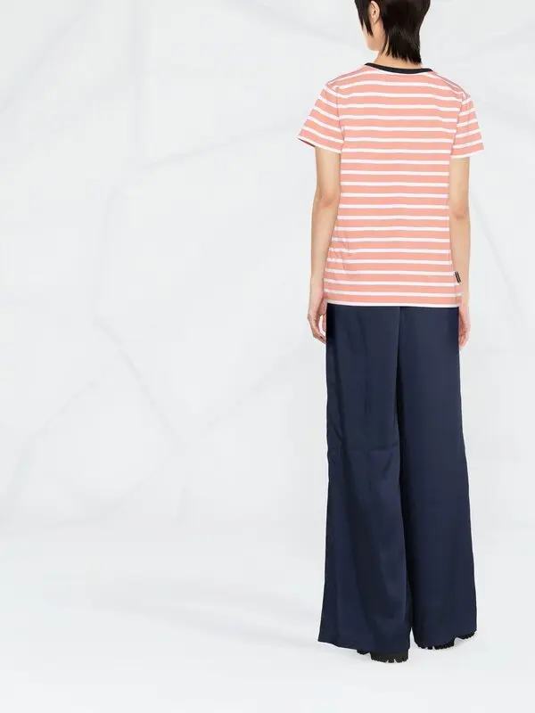 Woolrich Logo-embroidered Striped T-shirt