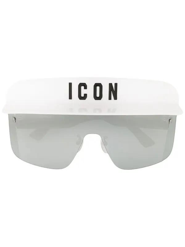 Dsquared2 Logo-print Pilot-frame Sunglasses - White