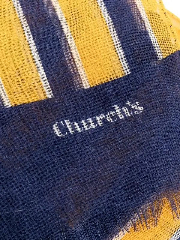 Church's Striped Linen Scarf