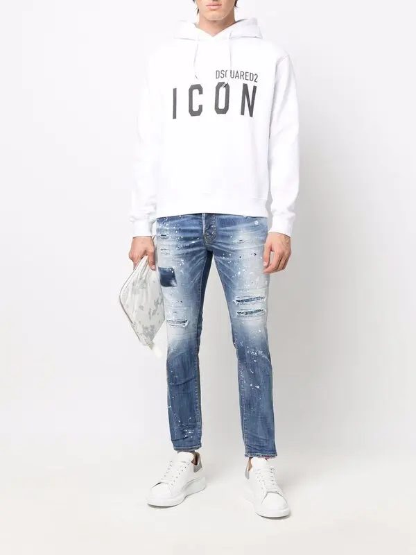 Dsquared2 Logo-print Hoodie - White