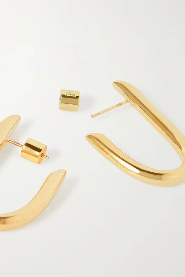 JENNIFER FISHER 1" Cortnee -plated Hoop Earrings