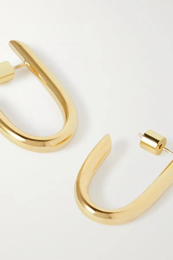 JENNIFER FISHER 1" Cortnee -plated Hoop Earrings