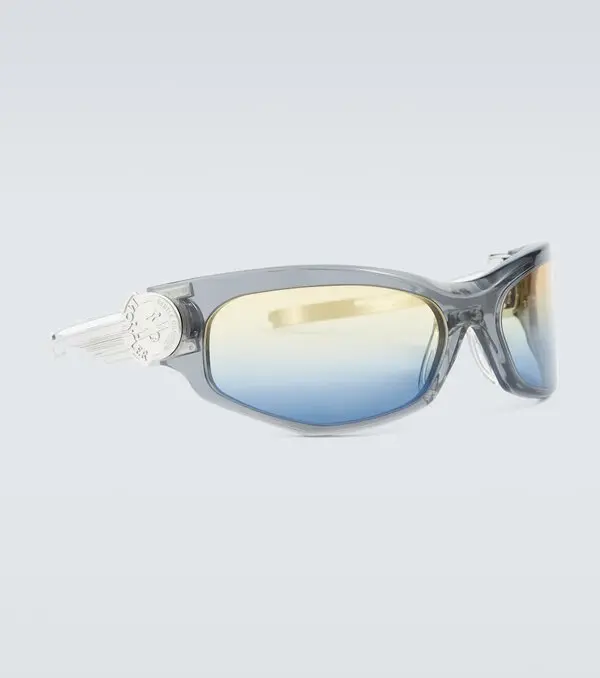 Moncler X Gentle Monster Swipe 1 Oval Sunglasses - Black  display picture 2
