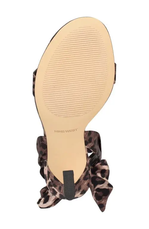 Nine West Kelsie Ankle-tie Sandal - Medium Brown
