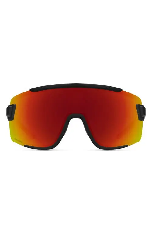 SMITH Wildcat Shield Sunglasses - Matte Black/red