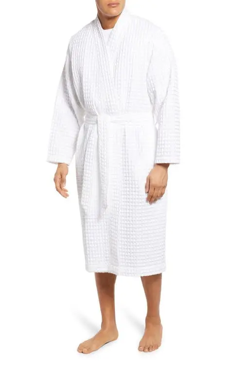 Nordstrom Modern Waffle Robe - White