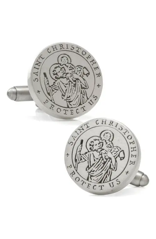 CUFFLINKS, INC. Saint Christopher - Silver