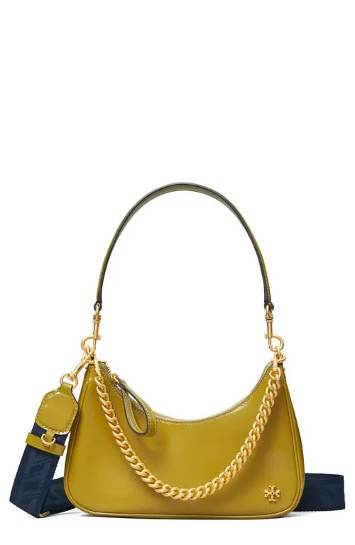 Tory Burch 151 Mercer Small Leather Crescent Bag