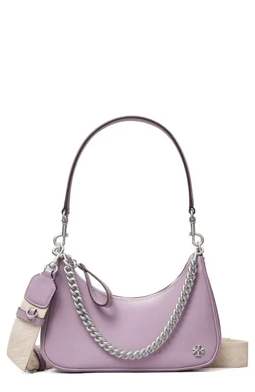 Tory Burch 151 Mercer Small Leather Crescent Bag