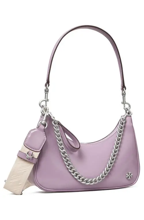 Tory Burch 151 Mercer Small Leather Crescent Bag