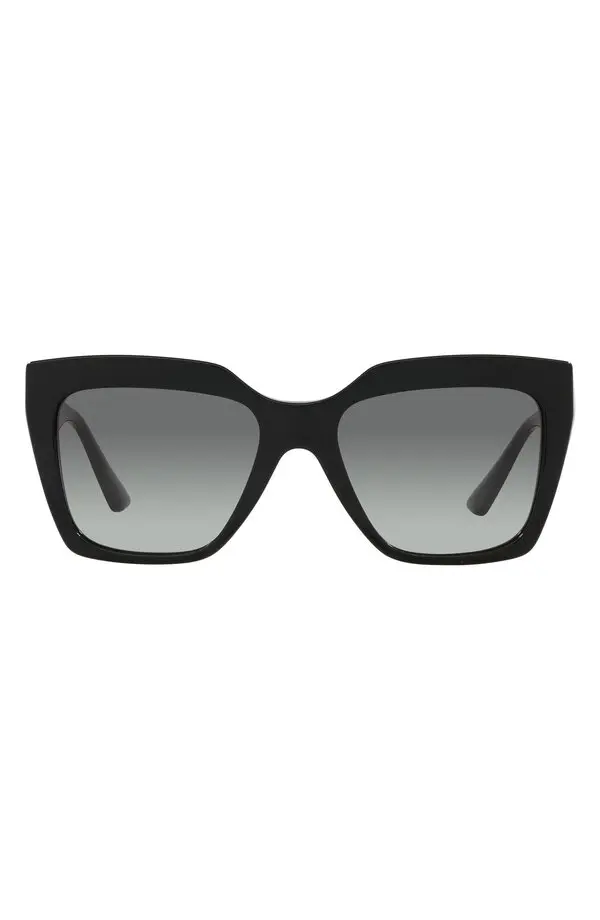 Versace 56mm Square Frame Sunglasses - Black