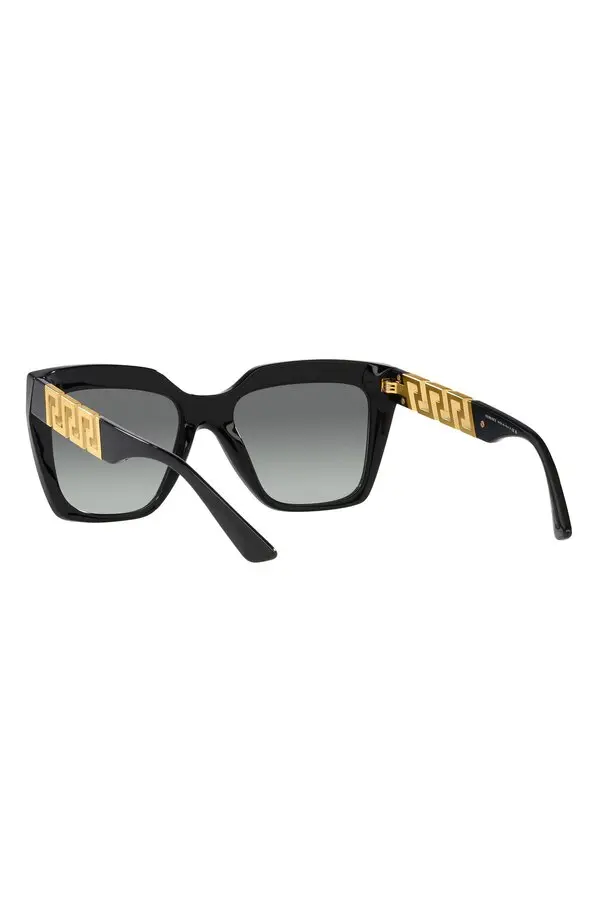 Versace 56mm Square Frame Sunglasses - Black