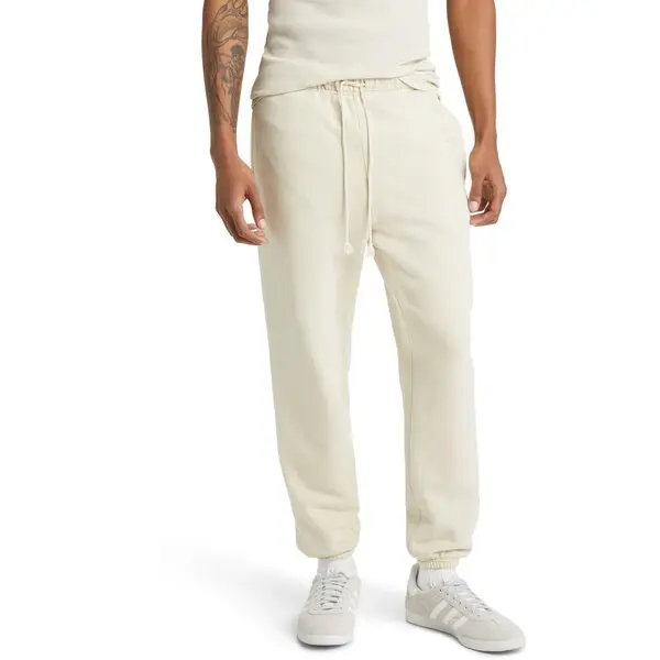 ELWOOD Core Organic Cotton Brushed Terry Sweatpants - Beige