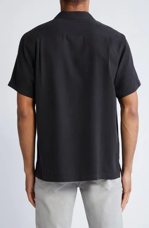 Tommy Bahama Coastal Breeze Silk Blend Button-up Shirt - Black