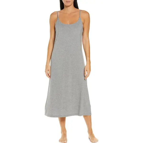 PAPINELLE Basic Knit Nightgown - Dark Grey