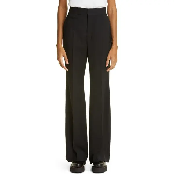 AMBUSH High Waist Flare Leg Wool Pants