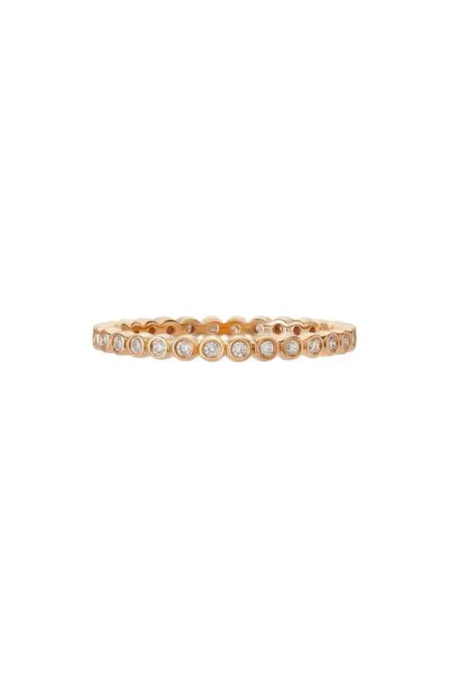 Sethi Couture Mini Bezel Diamond Band Ring - 18k Rg