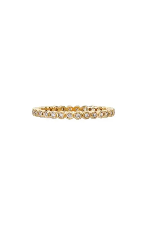 Sethi Couture Mini Bezel Diamond Band Ring - 18k Yg