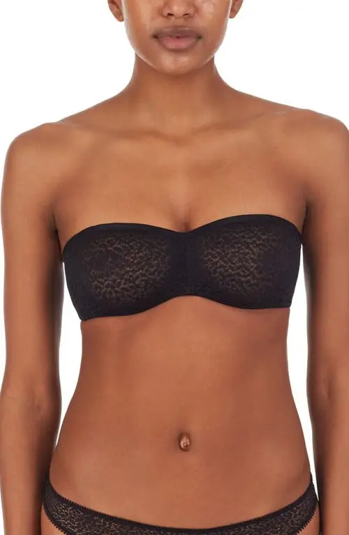 Dkny Modern Lace Strapless Underwire Bra - Black