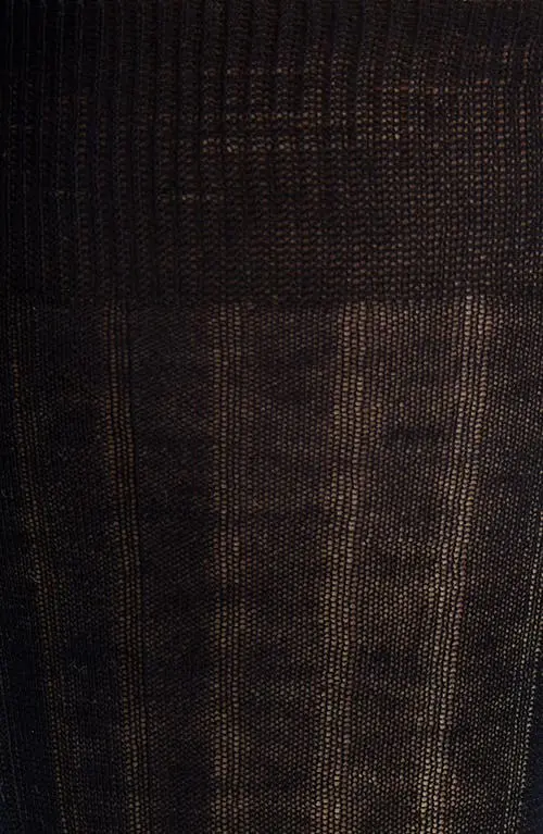 Canali Cotton Rib Dress Socks - Navy