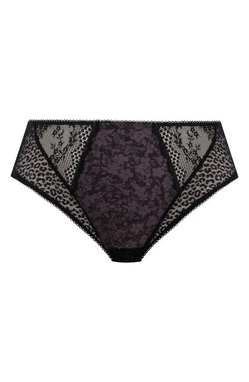 Elomi Lucie High Cut Briefs - Black