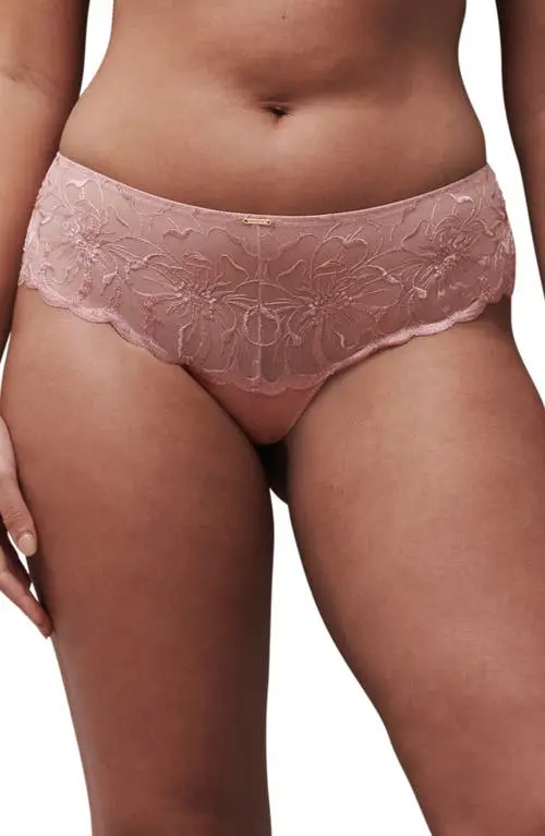Chantelle Fleurs Hipster Tanga - Authentic Pink