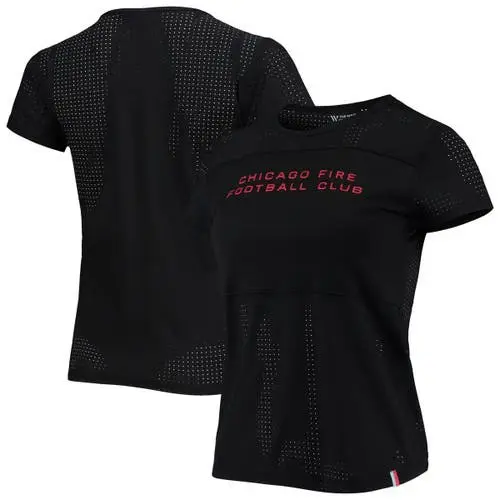 THE WILD COLLECTIVE Chicago Fire Mesh T-shirt - Black