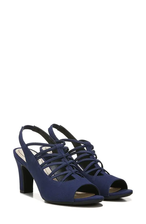 LIFESTRIDE Cabaret Slingback Sandal - True Navy Fabric