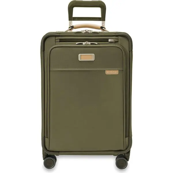 Briggs & Riley 22-inch Expandable Spinner Carry-on Bag - Olive