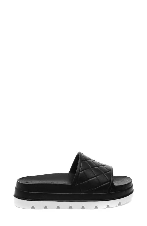 J/SLIDES NYC Stud Slide Sandal - Black Eva