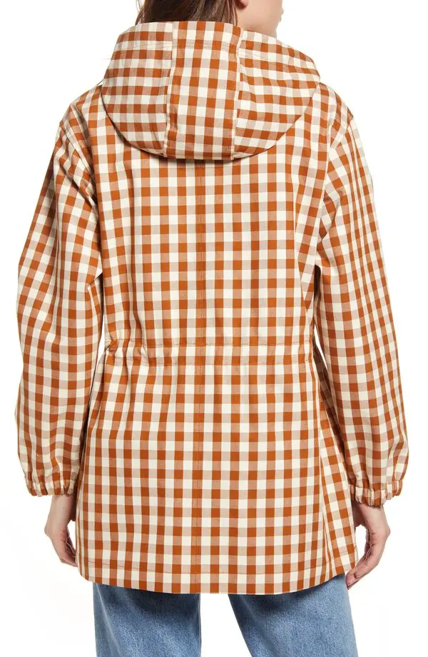 Madewell Raincloud Gingham Raincoat