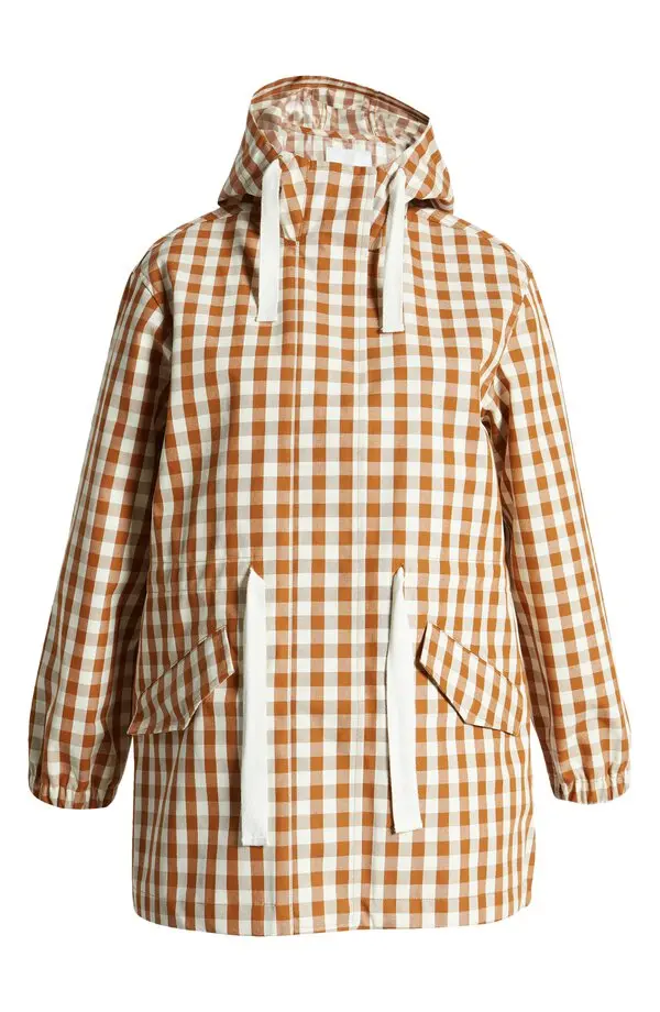 Madewell Raincloud Gingham Raincoat