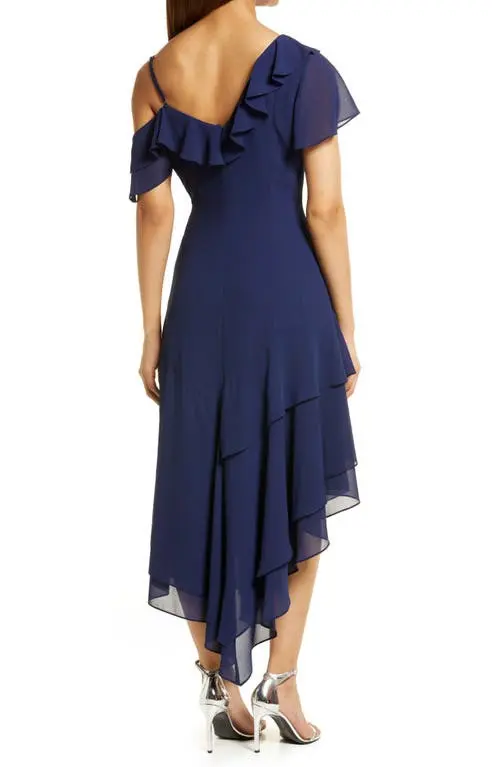 Shani Chiffon One-shoulder Dress