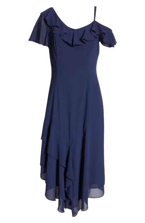 Shani Chiffon One-shoulder Dress