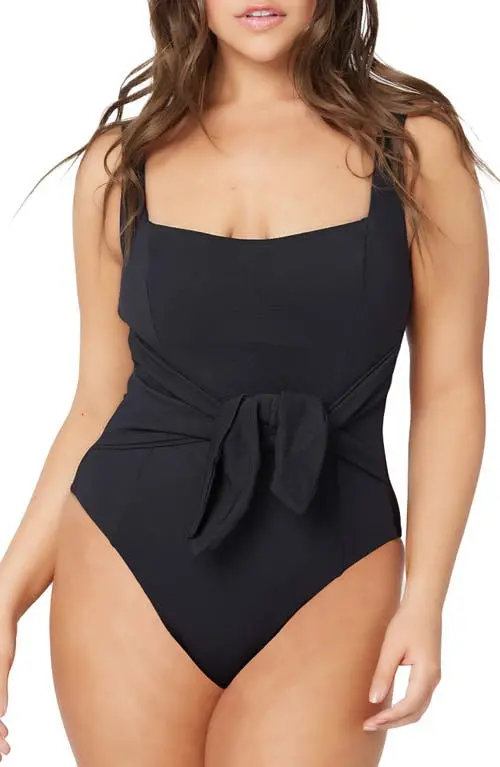 L*Space Balboa Textured One-piece Swimsuit