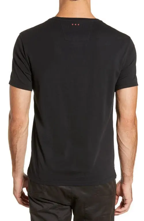 John Varvatos Star Usa Peace Hand Embroidered T-shirt