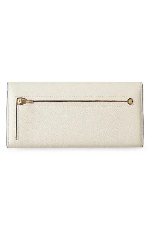 Mulberry Leather Continental Wallet - Chalk