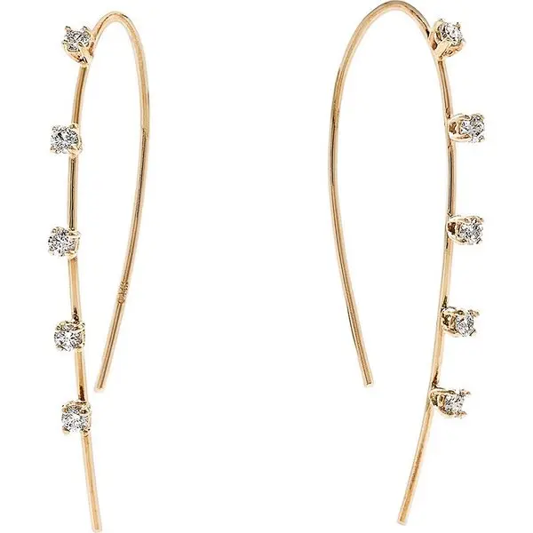 Lana Jewelry Small Multi Solo Hooked On Hoop Earrings - Yellow