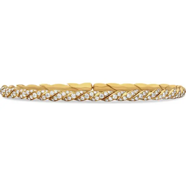 David Yurman Pavéflex Diamond Bracelet - Yellow Gold/diamond