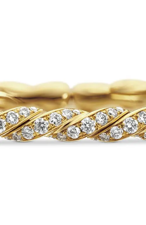 David Yurman Pavéflex Diamond Bracelet - Yellow Gold/diamond